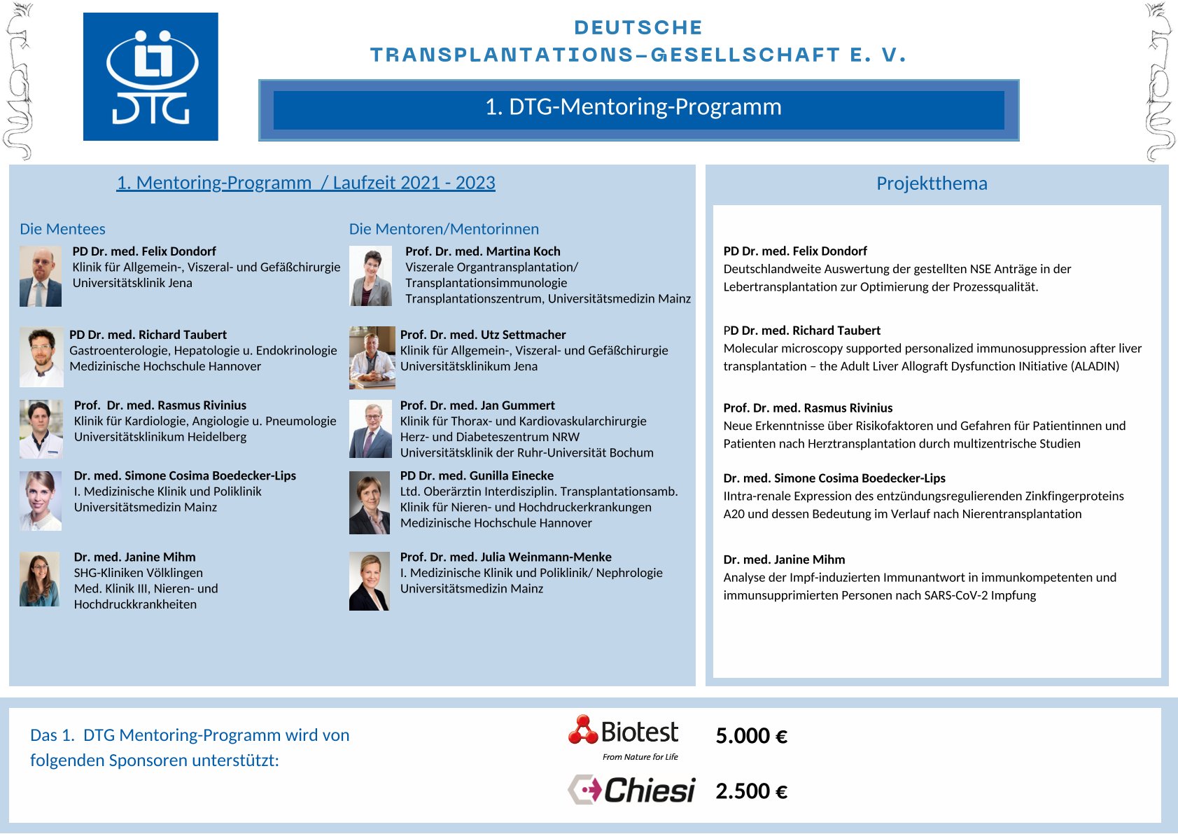 1. DTG-Mentoring-Programm